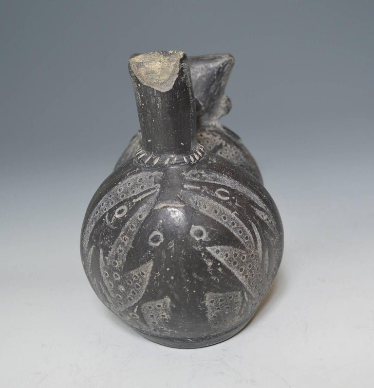 Pre Columbian Inca Double Chamber Whistle Vessel at 1stDibs | peruvian ...