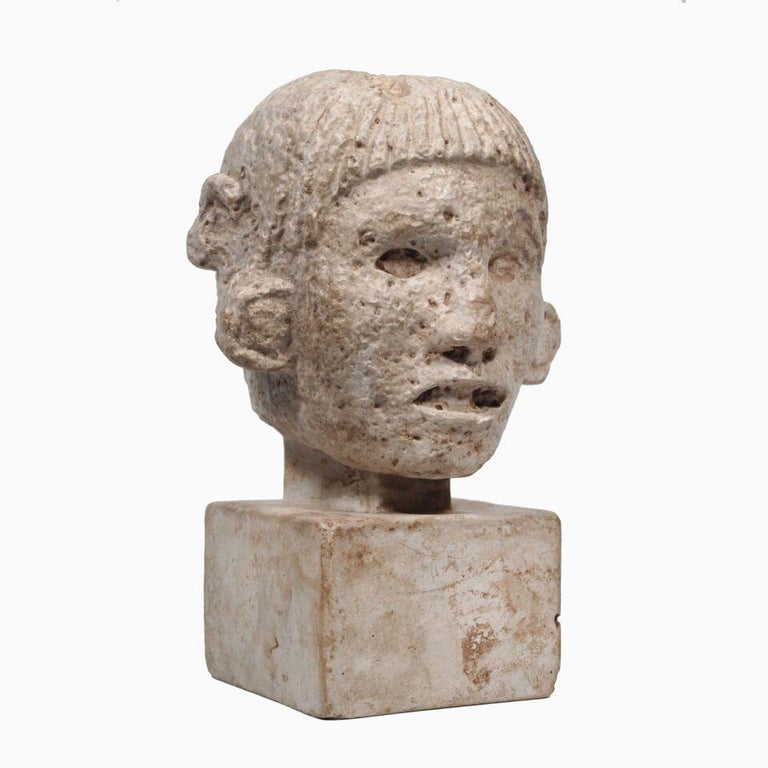 Twentieth Century Mayan Head at 1stDibs | mayan head statue, mayan bust ...