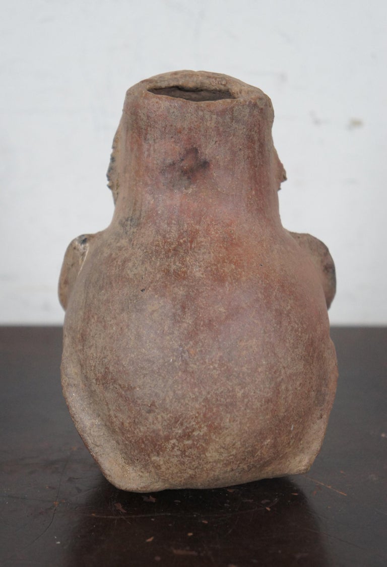 Pre Columbian Primitive Clay Female Effigy Fertility Vessel Vase Pot ...