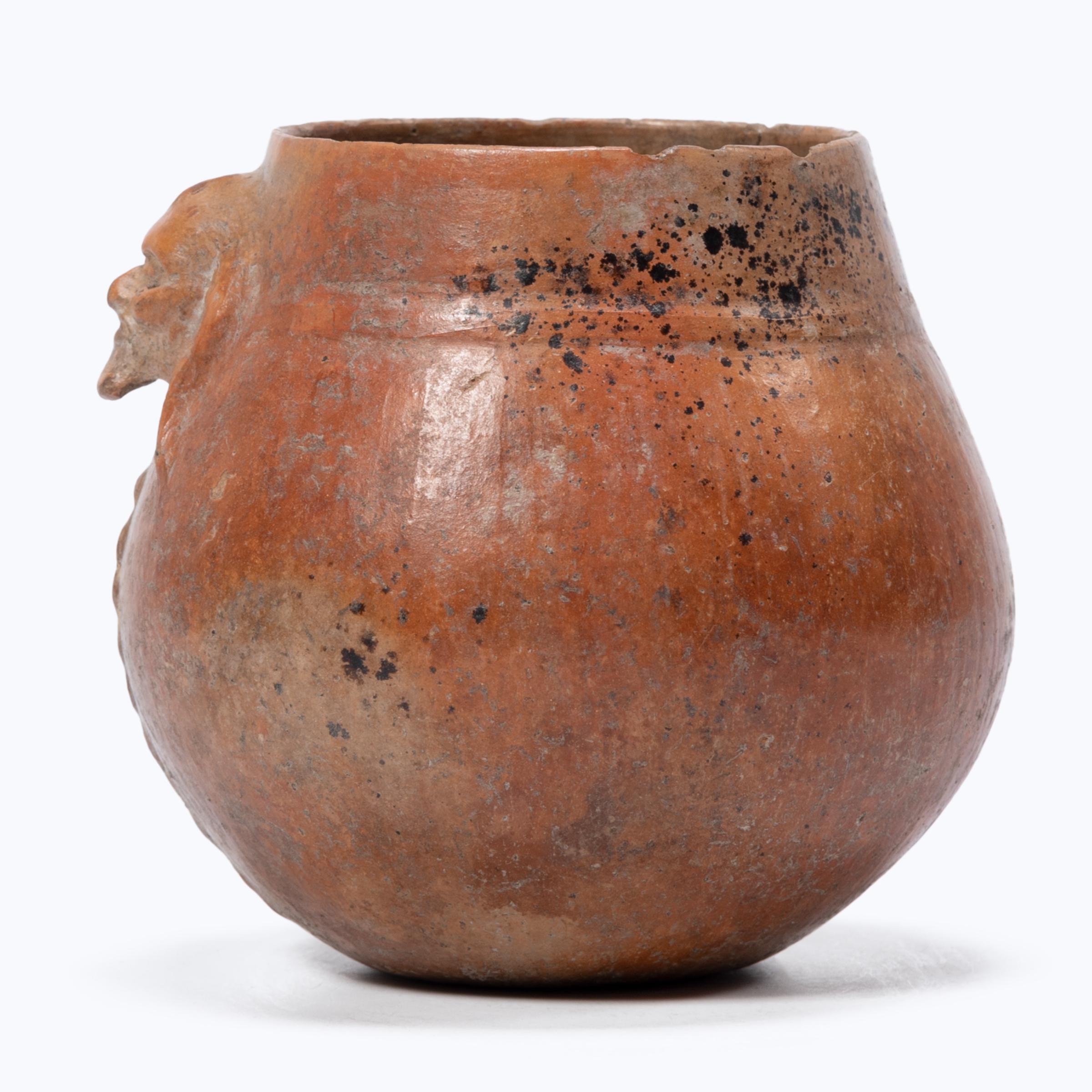 Pre-Columbian Redware Vessel with Face at 1stDibs | redware people