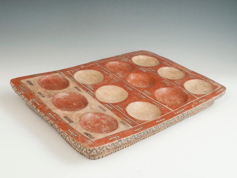 Pre-Columbian Terracotta Game Board or Tablet, Chachapoyas, Northern ...