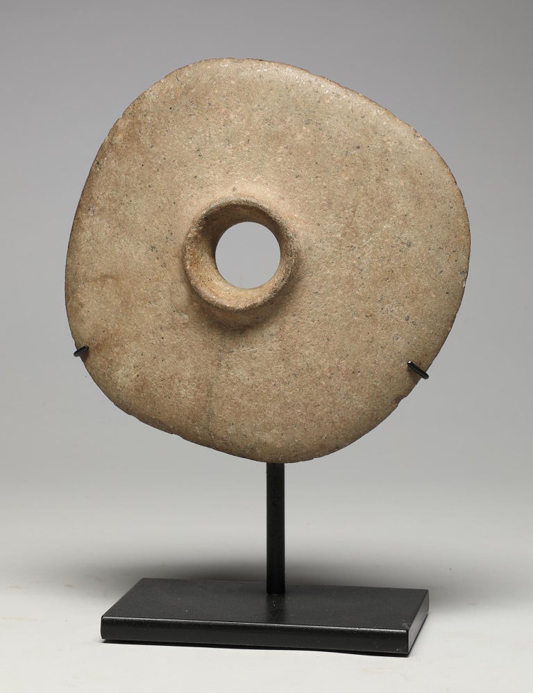 Pre-Contact New Guinea Large Ground Stone Disc Mace Head Neolithic ...