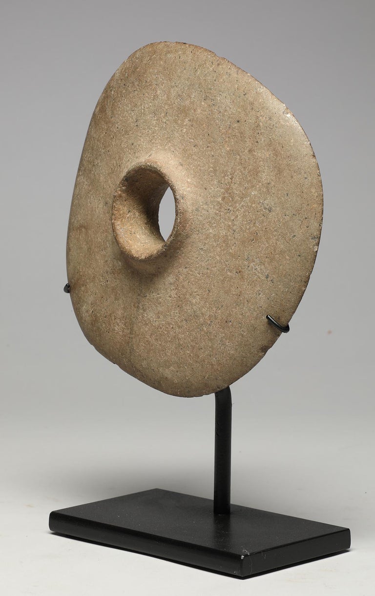 Pre-Contact New Guinea Large Ground Stone Disc Mace Head Neolithic ...