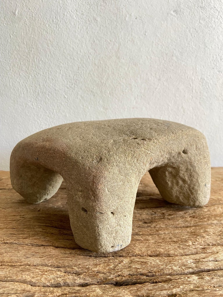 Pre-hispanic Limestone Stool From Mexico, Circa 16th Century at 1stDibs