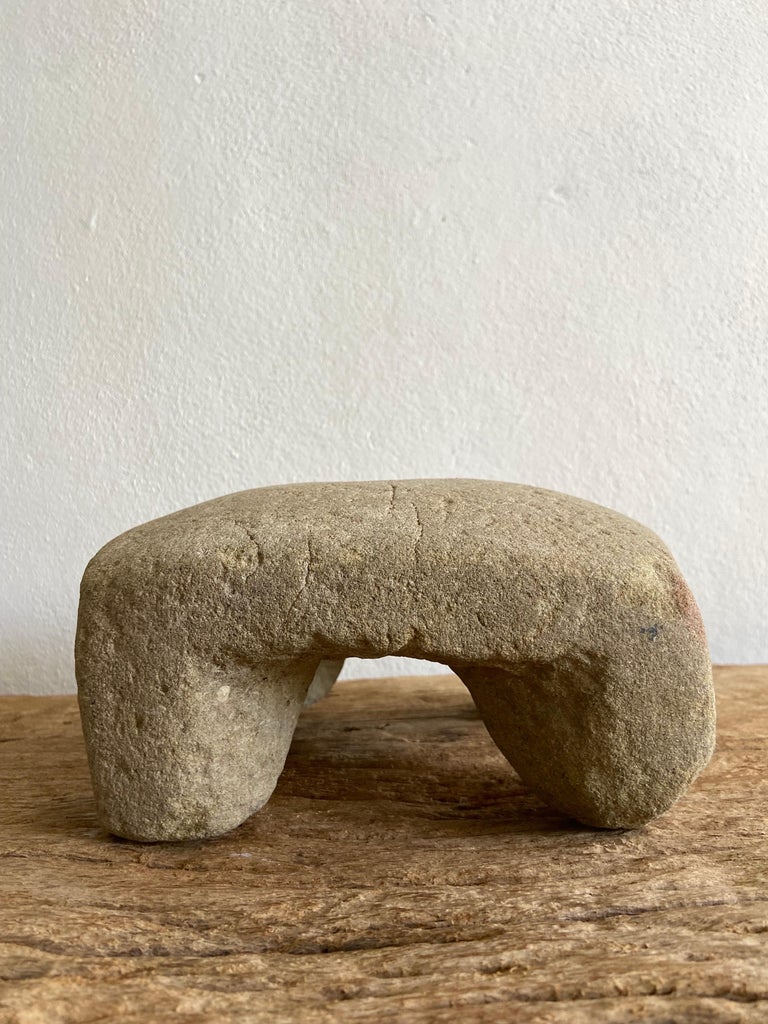Pre-hispanic Limestone Stool From Mexico, Circa 16th Century at 1stDibs