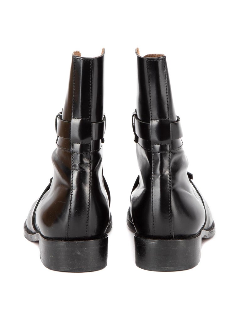 Pre-Loved Acne Studios Women's Cut Out Boots With Buckle Detail For ...