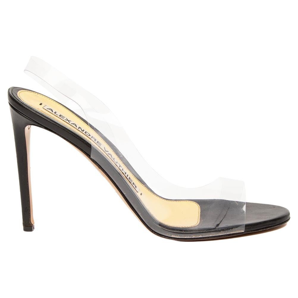 ALEXANDRE VAUTHIER Leila Stiletto Sandals In Gold For Sale at 1stDibs