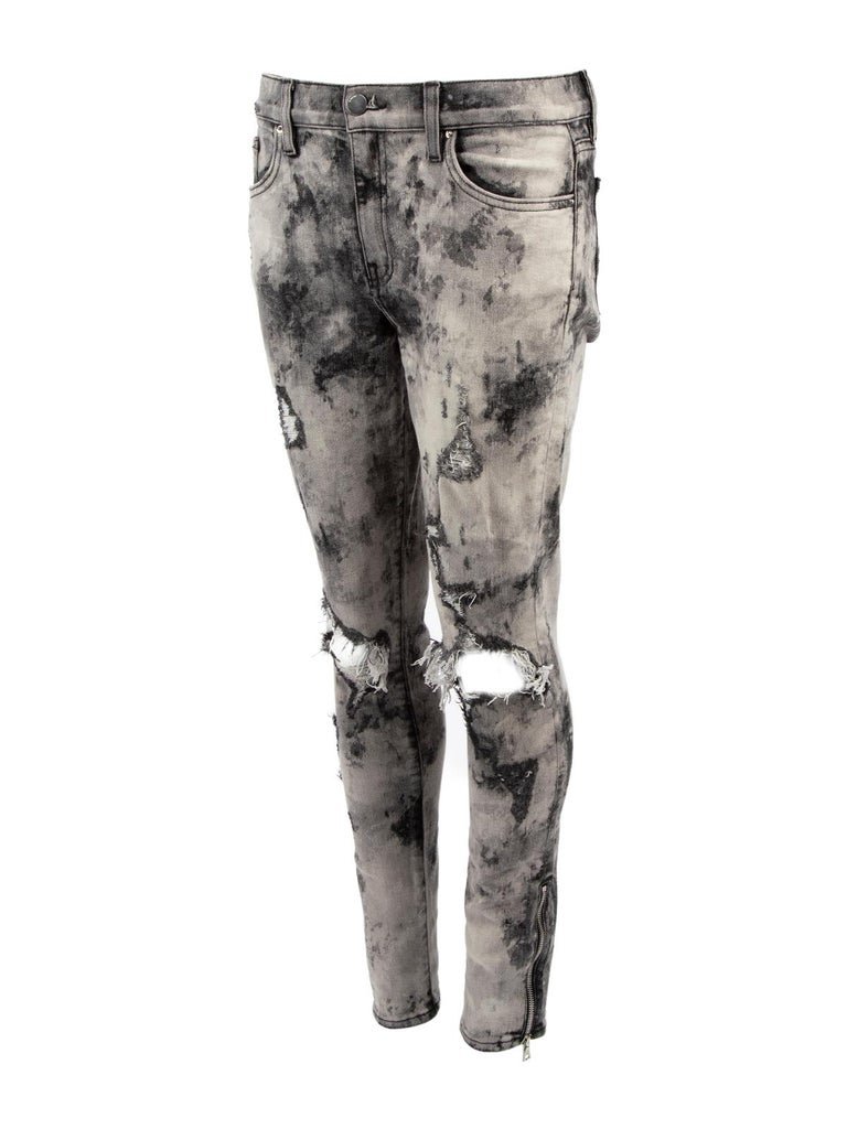 Pre-Loved Amiri Women's Distressed Skinny Jeans For Sale at 1stDibs