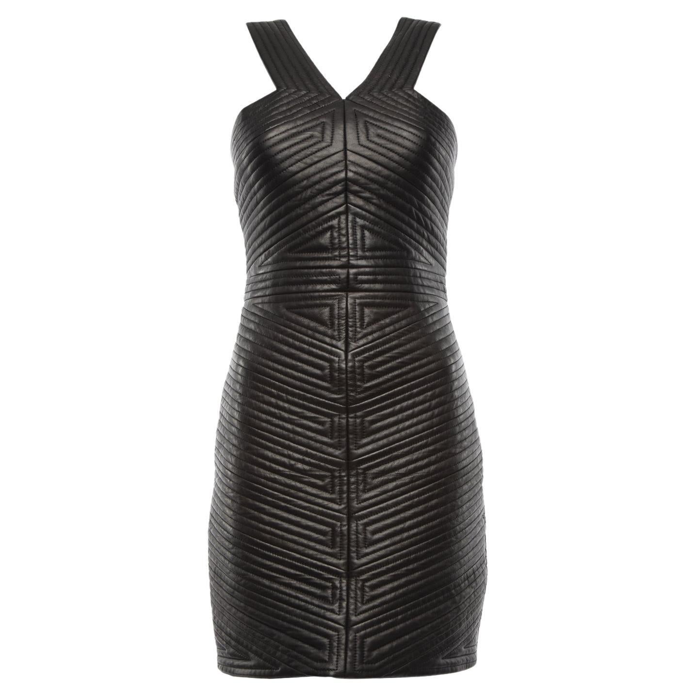 Balmain Black Double Breasted Gold Button Mini Coat Dress at 1stDibs ...