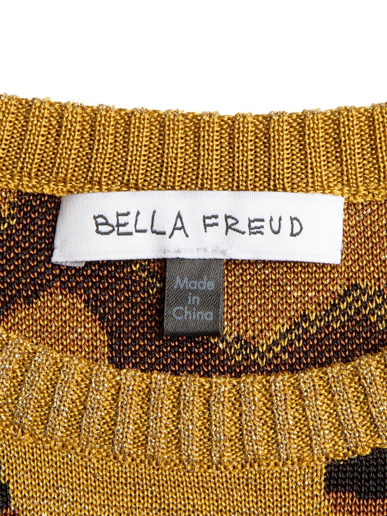 Pre-Loved Bella Freud Women's Leopard Print Jumper For Sale at 1stDibs