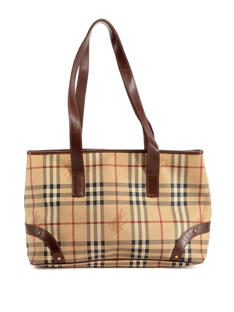 Pre-Loved Burberry Women's Monogram Print Shoulder Handbag For Sale at ...