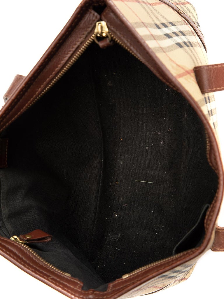 Pre-Loved Burberry Women's Monogram Print Shoulder Handbag For Sale at ...