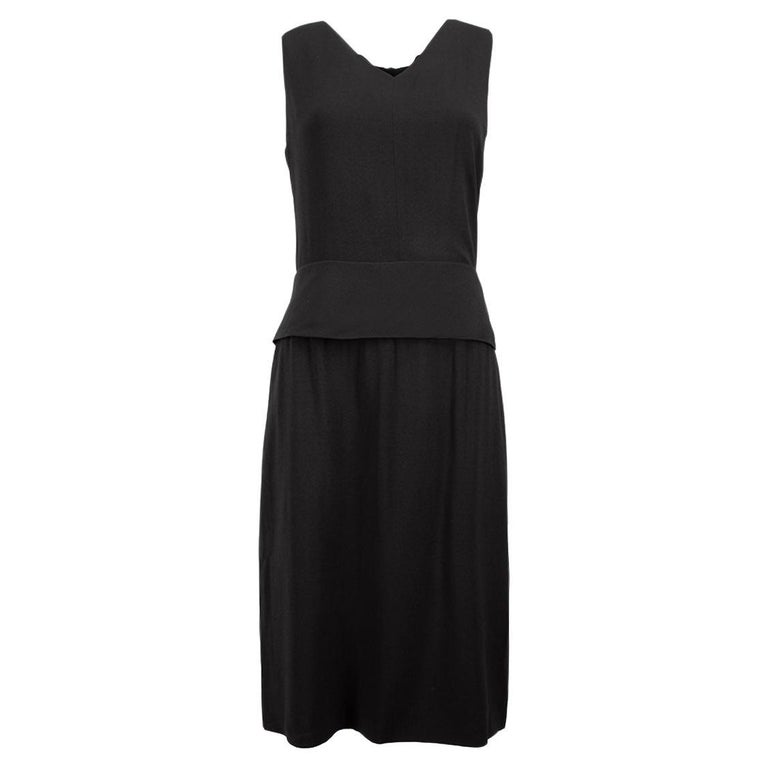 Pre-Loved Chloé Women's Black V-neck Back Train Detail Dress For Sale ...