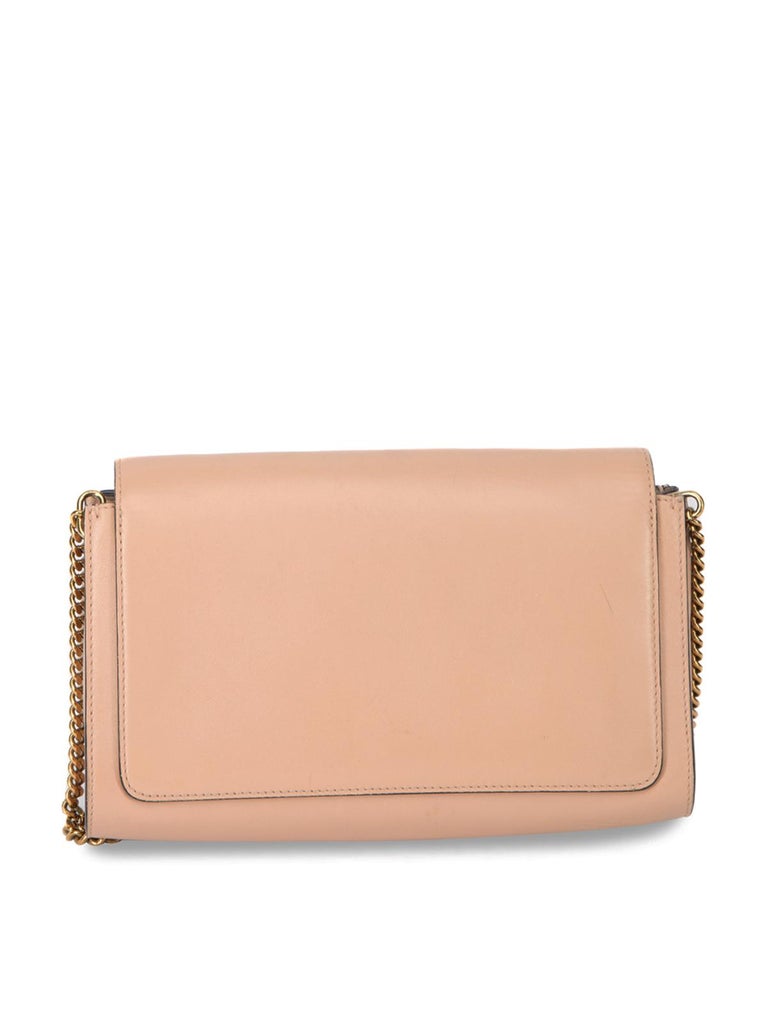 Pre-Loved Chloé Women's Blush Nude Elle Crossbody Bag with Metal Rings ...