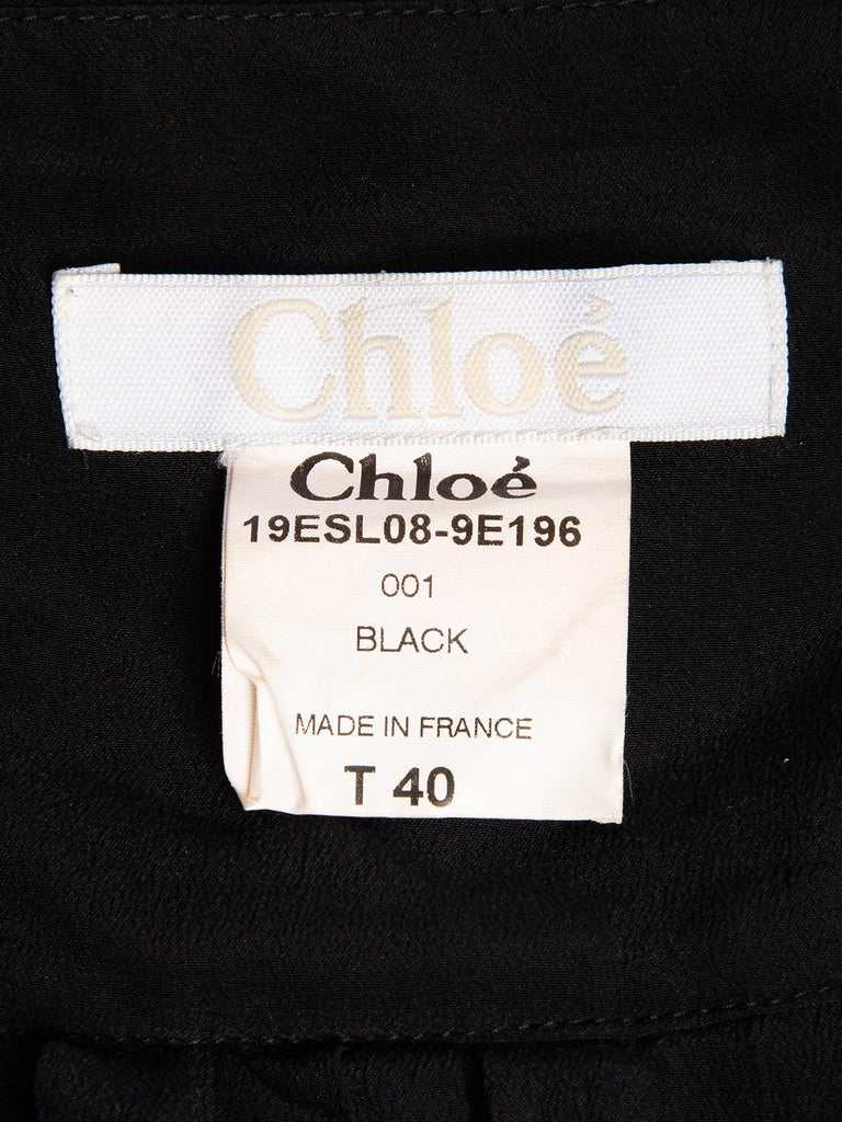 Pre-Loved Chloé Women's Halterneck Jumpsuit with Trapeze Pant Legs For ...