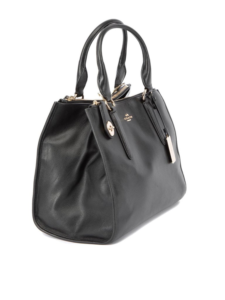Pre-Loved Coach Women's Black Leather Crosby Carryall Bag For Sale at ...