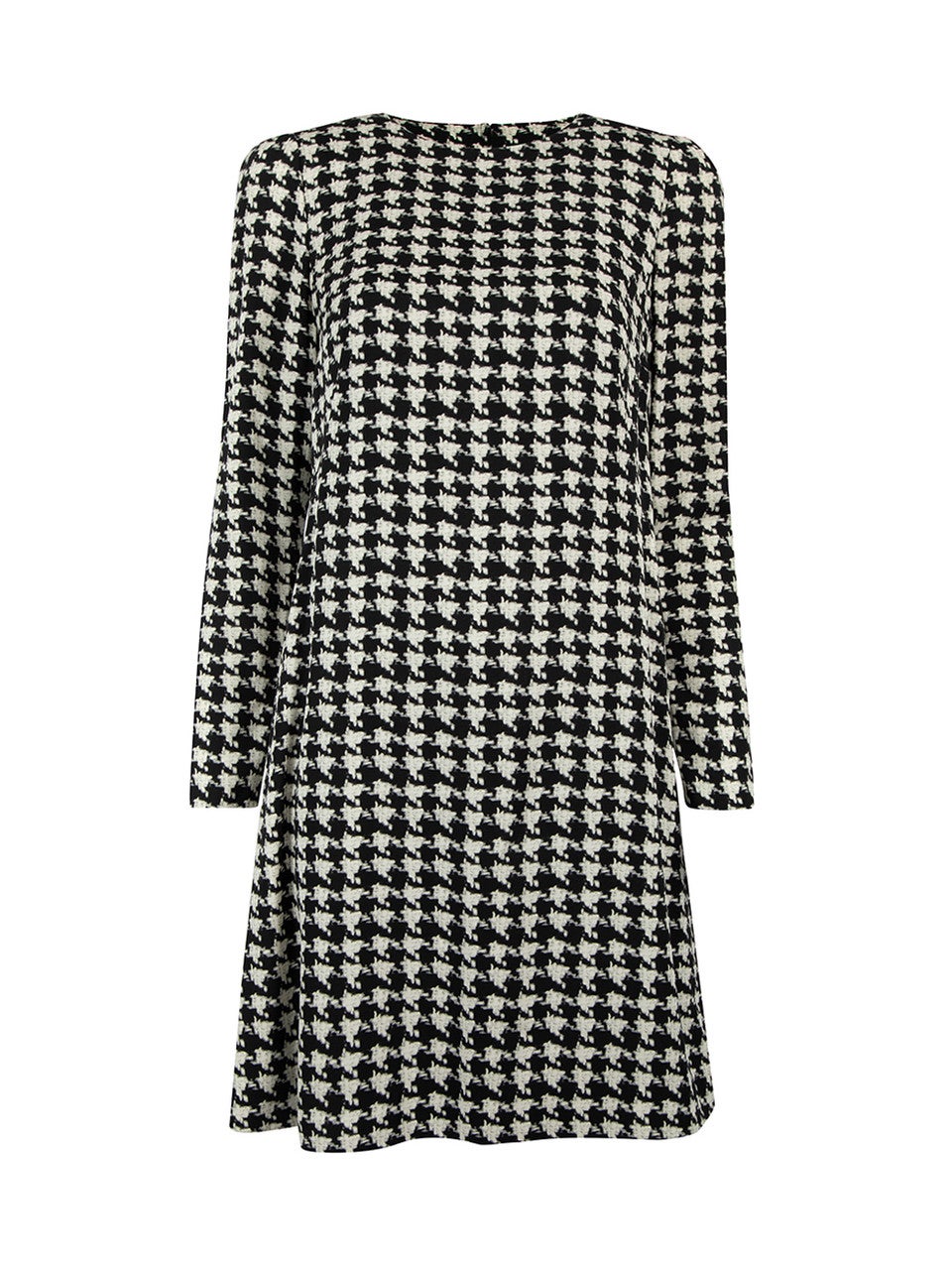 Pre-Loved Dolce and Gabbana Women's Silk Houndstooth Printed Mini Dress ...