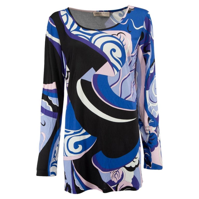 Pre-Loved Emilio Pucci Women's Multicolour Abstract Pattern Top For ...
