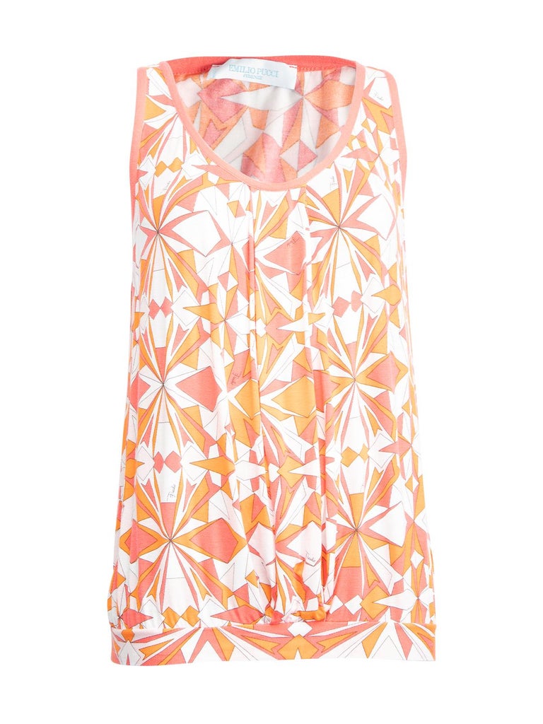 Pre Loved Emilio Pucci Womens Multicoloured Tank Top For Sale At 1stdibs