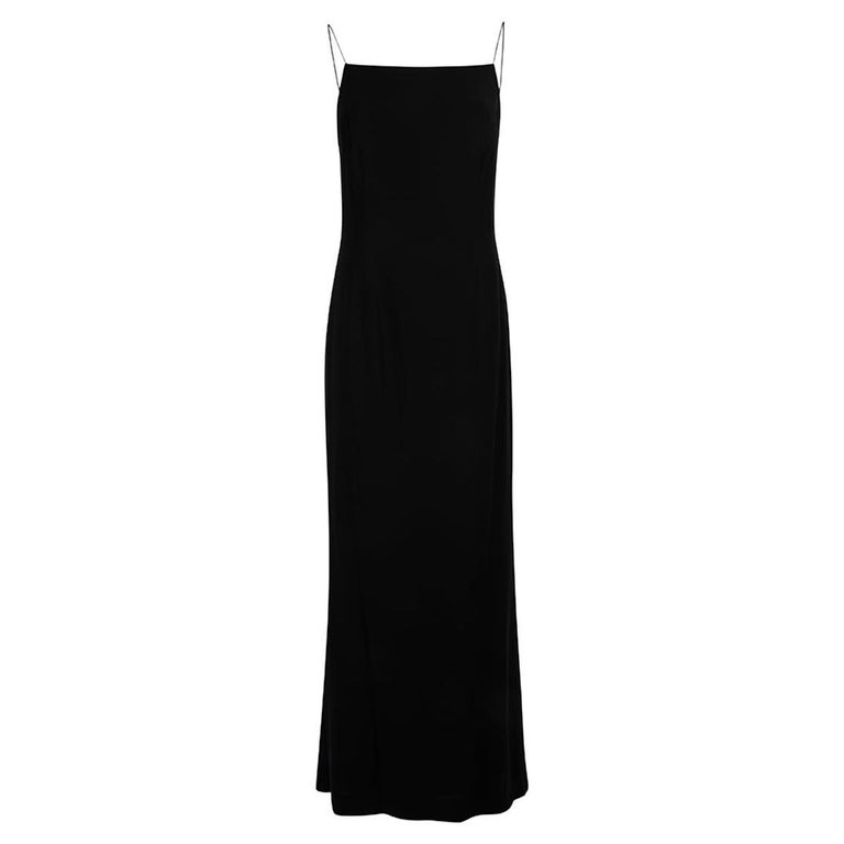 Pre-Loved Escada Women's Black Open Back Ruffles Maxi Dress For Sale at ...