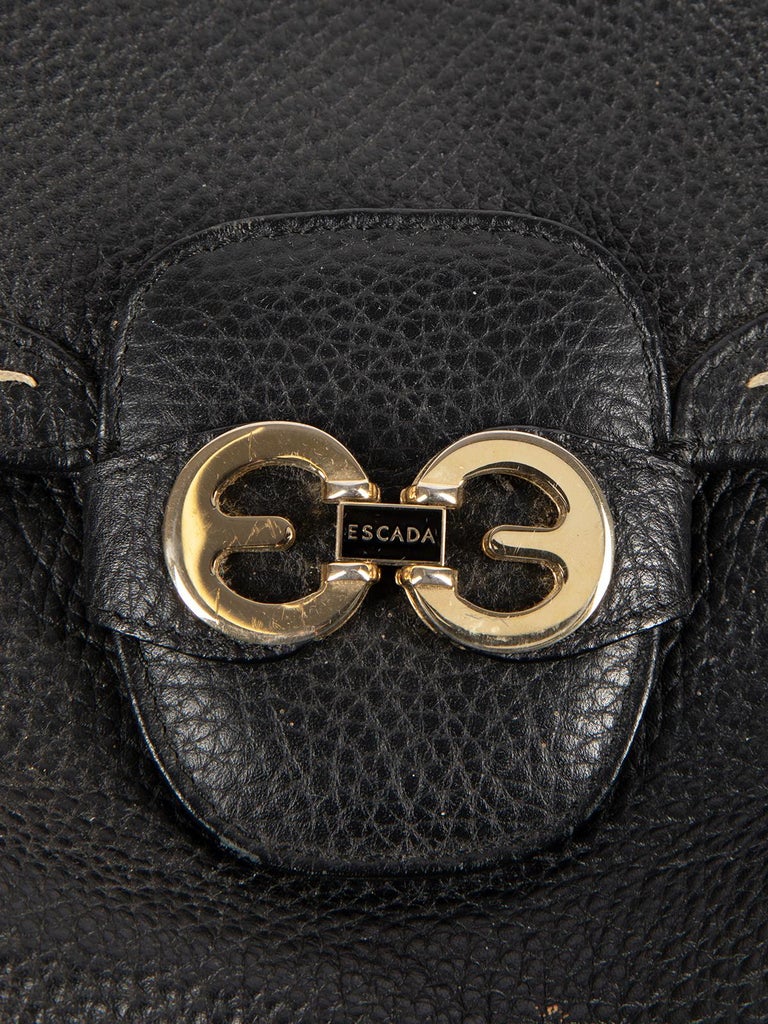 Pre-Loved Escada Women's Black Top Handle Bag For Sale at 1stDibs
