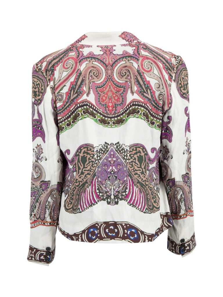Pre-Loved Etro Women's Multicolour Patterned Cropped Evening Jacket ...