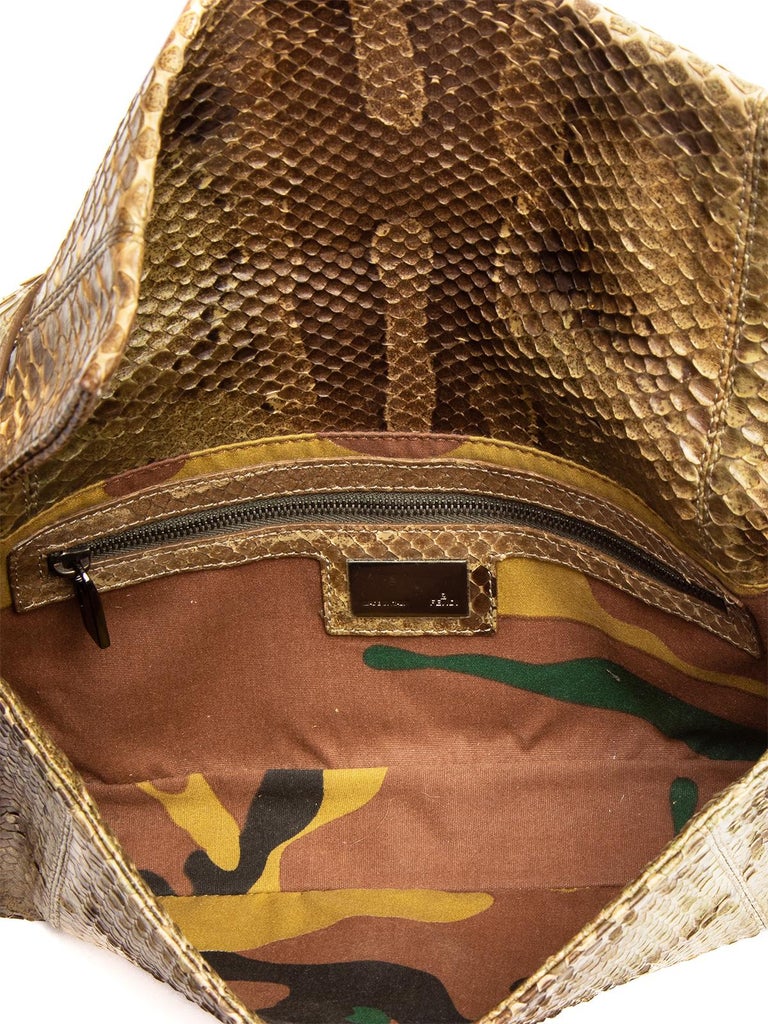 Pre-Loved Fendi Women's Snakeskin Leather Bag For Sale at 1stDibs