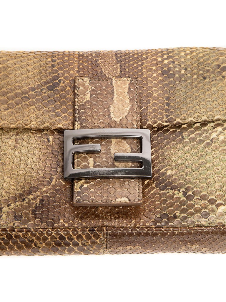 Pre-Loved Fendi Women's Snakeskin Leather Bag For Sale at 1stDibs