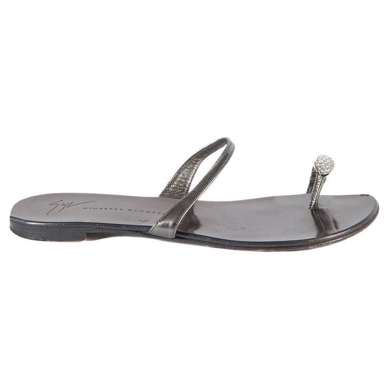 Pre-Loved Giuseppe Zanotti Women's Embellished Toe Detail Sandal For ...