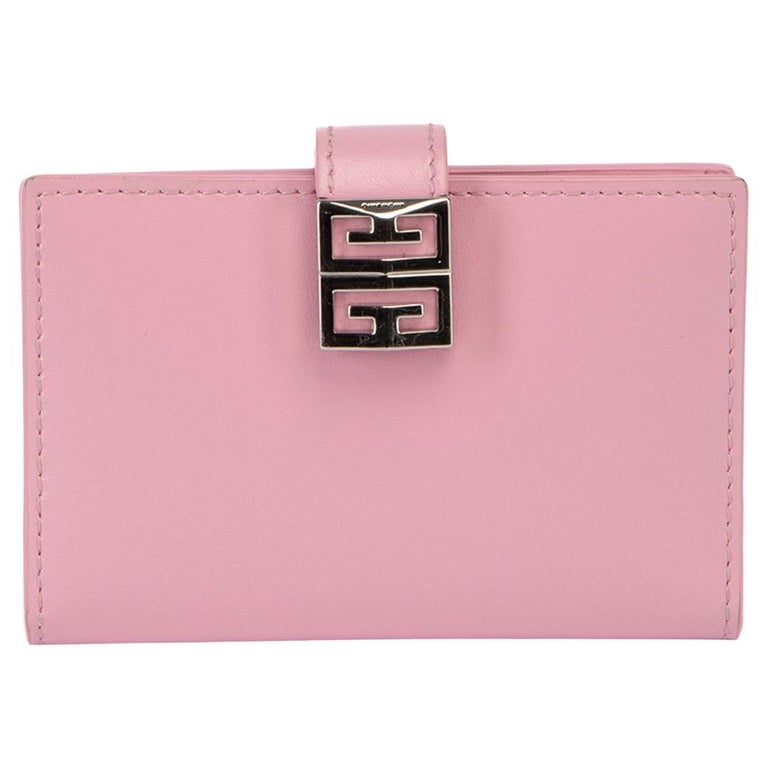 Pre-Loved Givenchy Women's Pink Calf Leather 4G Cardholder For Sale at ...