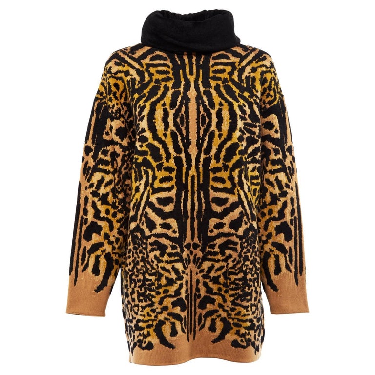 Pre-Loved Givenchy Women's Roll Neck Animal Print Jumper Dress For Sale ...