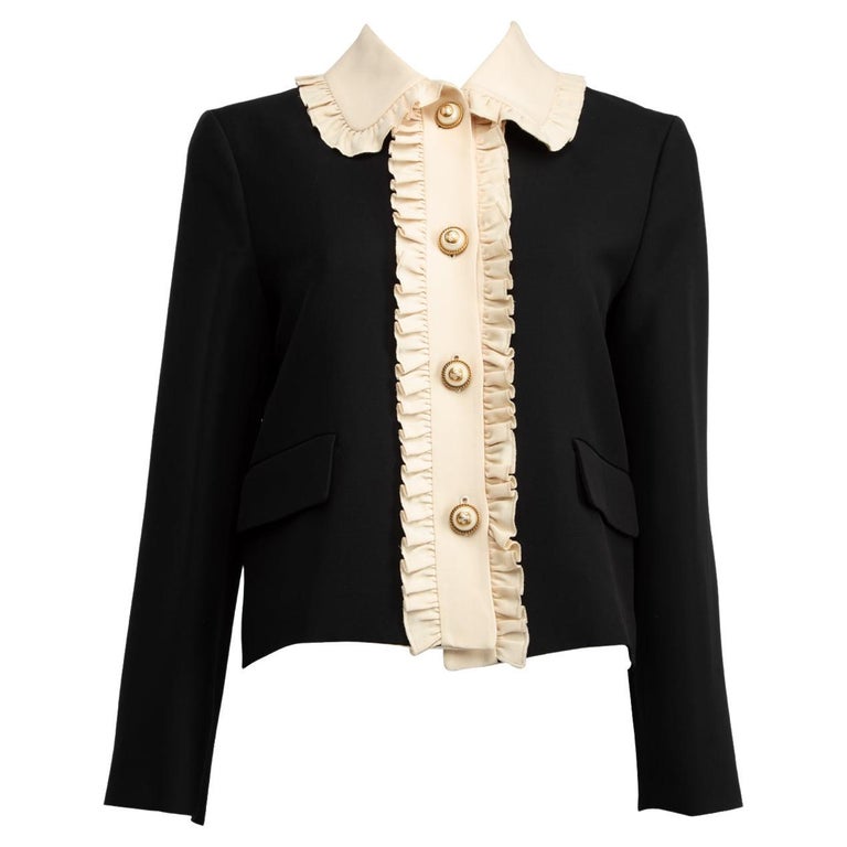 Pre-Loved Gucci Women's Single Breasted Jacket For Sale at 1stDibs