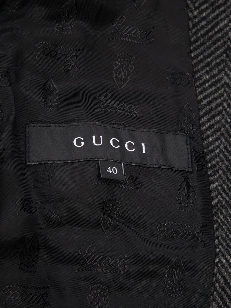 Pre-Loved Gucci Women's Wool Double Breasted Jacket For Sale at 1stDibs
