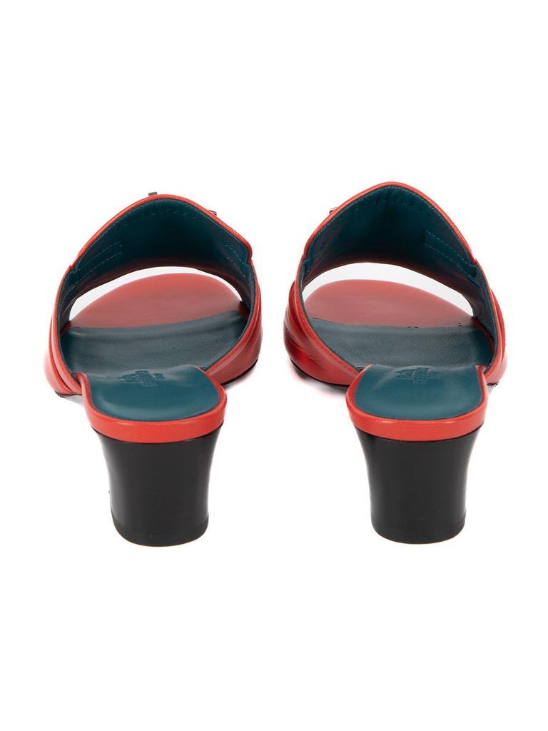 Pre-Loved Hermès Women's Candy Sandals For Sale at 1stDibs