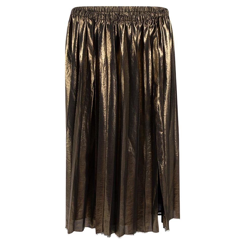 Gold Pleated Skirts - 232 For Sale on 1stDibs