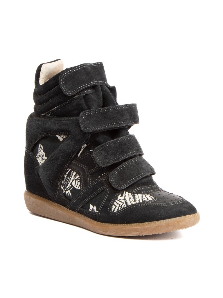 Pre-Loved Isabel Marant Women's Beckett Suede Wedge Heeled Trainers For ...