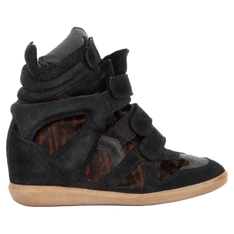 Pre-Loved Isabel Marant Women's Beckett Wedge Sneakers For Sale at 1stDibs