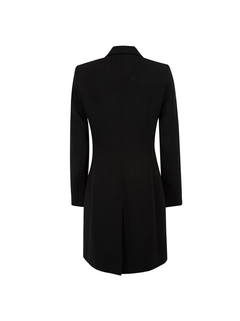 Pre-Loved Joseph Women's Vintage Black Pinstripe Coat For Sale at 1stDibs