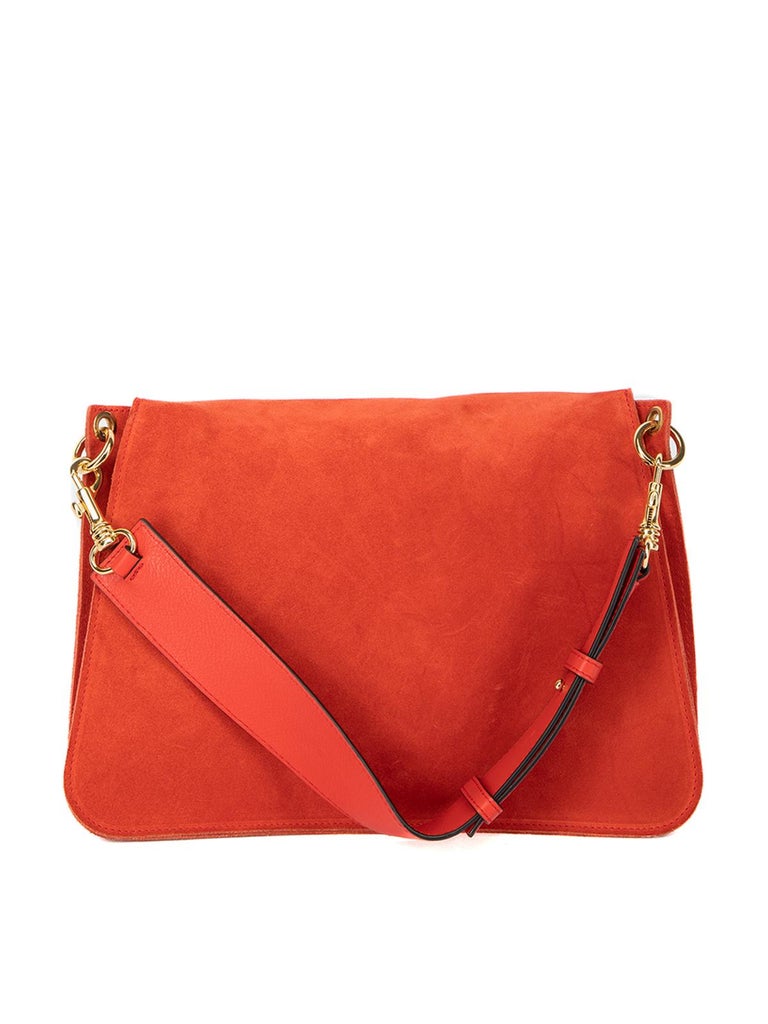 Pre-Loved JW Anderson Women's Red Suede Medium Pierce Shoulder Bag with ...