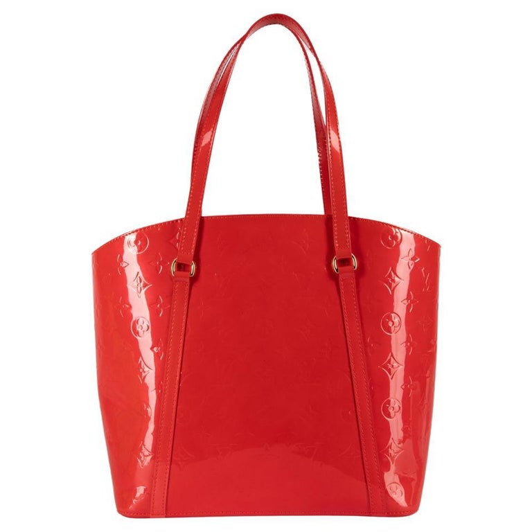 Pre-Loved Louis Vuitton Women's 2012 Red Patent Leather Monogram Vernis ...