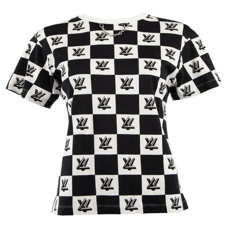 Pre-Loved Louis Vuitton Women's Checker Board Shirt For Sale at 1stDibs