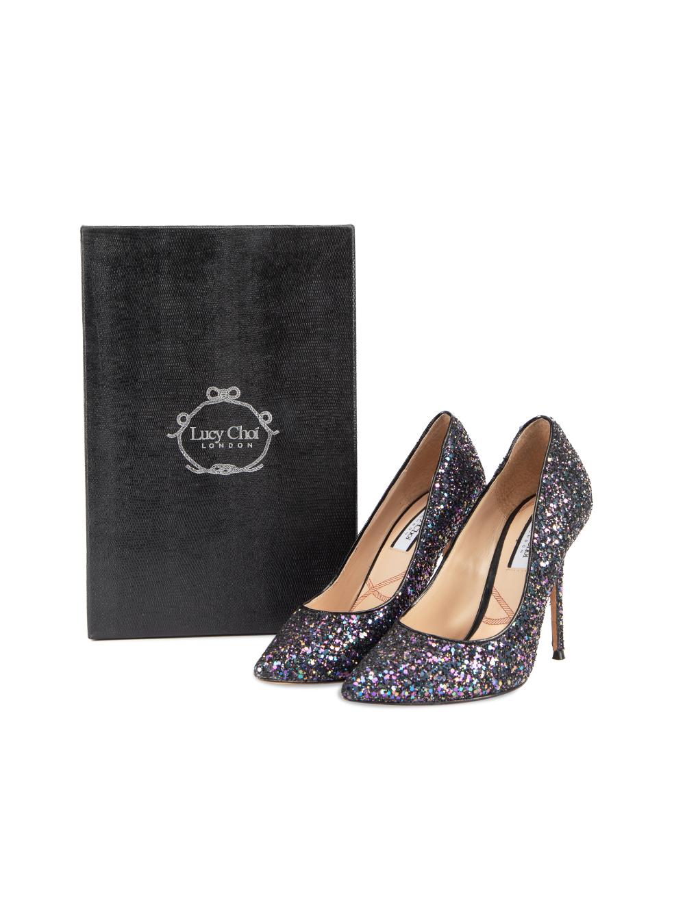 Pre-Loved Lucy Choi Women's Adelite Multicolour Glitter Heel For Sale ...