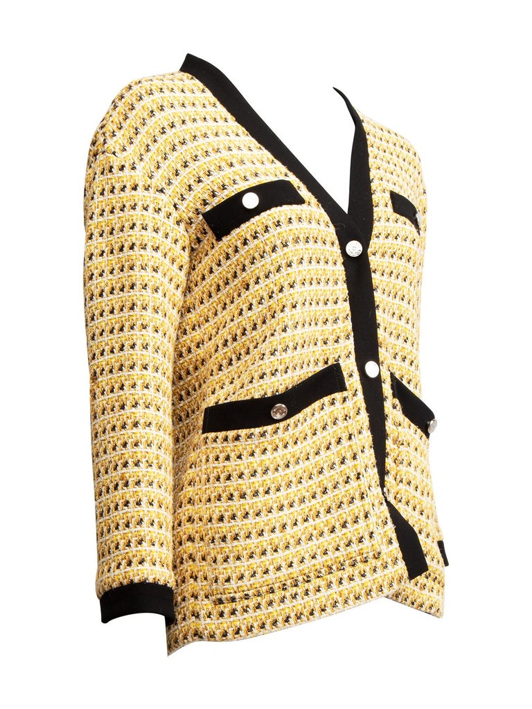 Pre-Loved Maje Women's Multicolour Tweed Jacket For Sale at 1stDibs