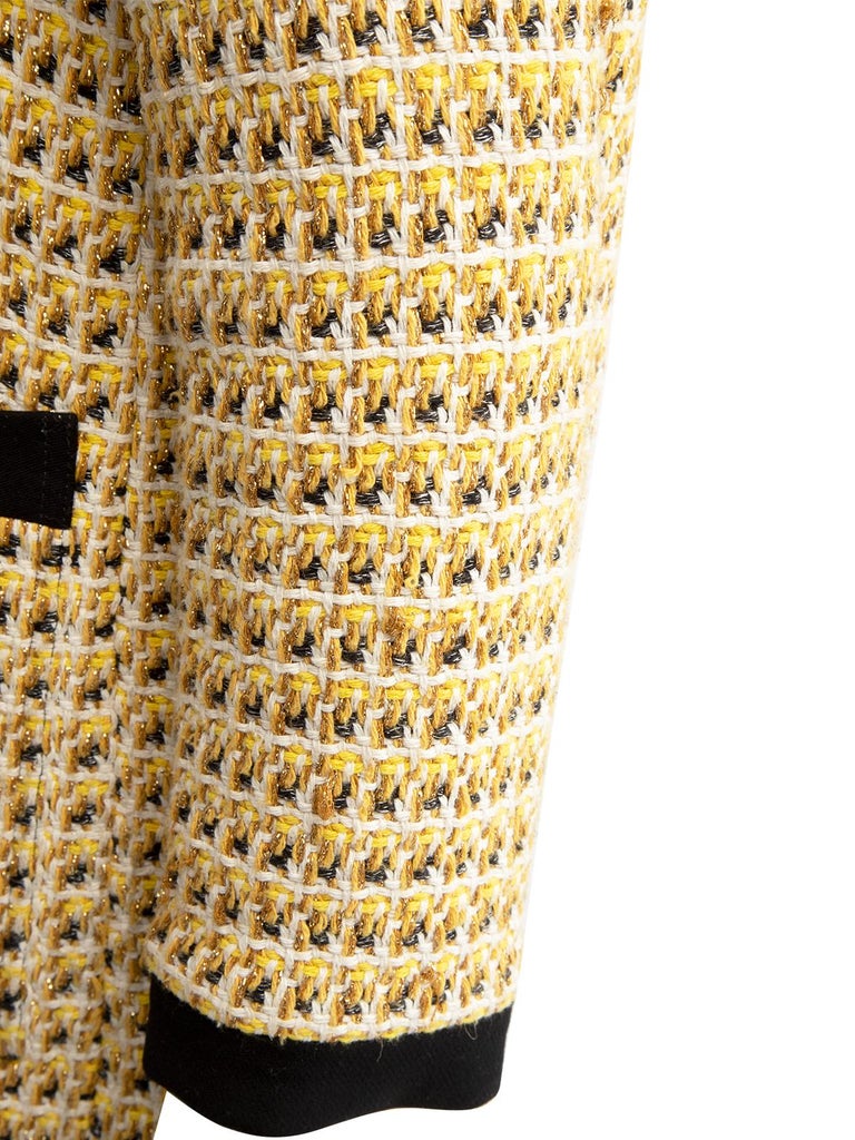 Pre-Loved Maje Women's Multicolour Tweed Jacket For Sale at 1stDibs