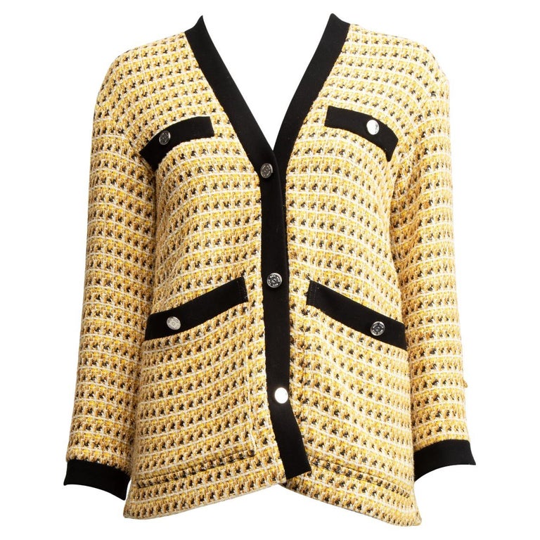 Pre-Loved Maje Women's Multicolour Tweed Jacket For Sale at 1stDibs