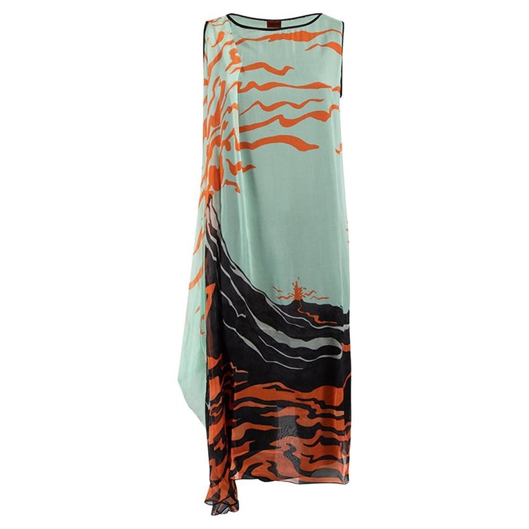 Pre-Loved Missoni Women's Asymmetrical Flowy Volcano Print Dress For ...