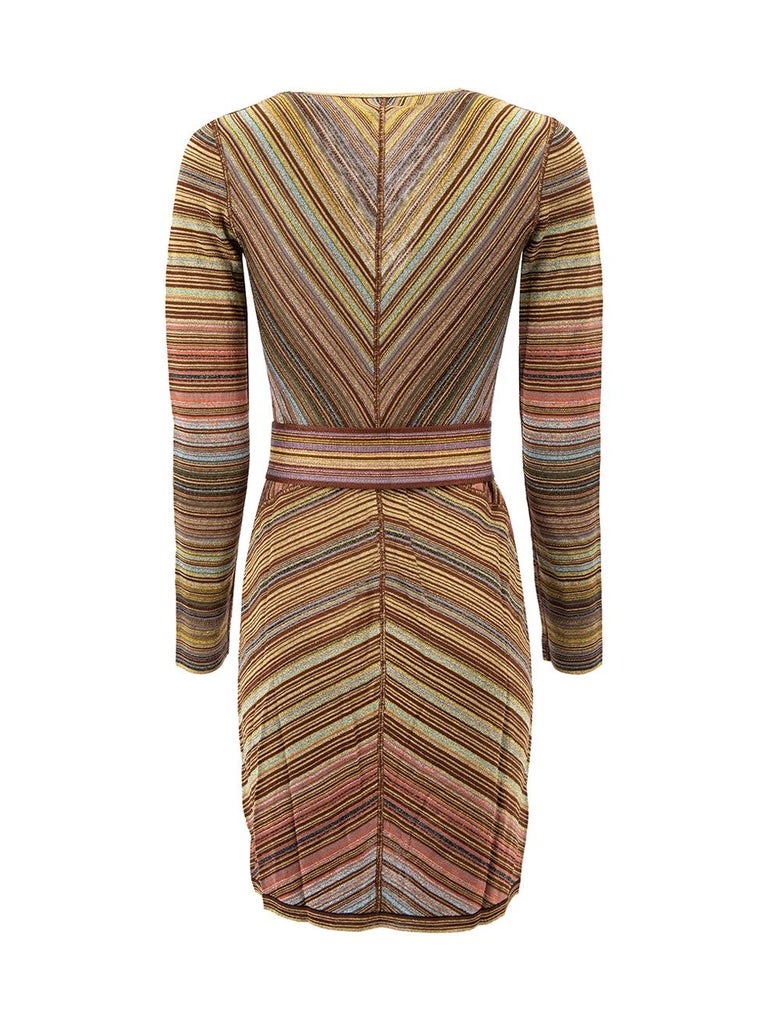 Pre-Loved Missoni Women's Multicolour Metallic Thread Belted Waist ...