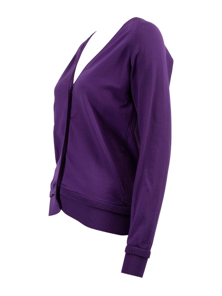 Pre-Loved Miu Miu Women's Purple Vest and Cardigan Matching set For ...