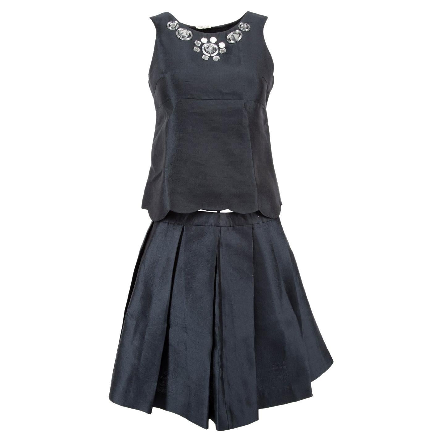 Pre-Loved Miu Miu Women's Purple Vest and Cardigan Matching set For ...