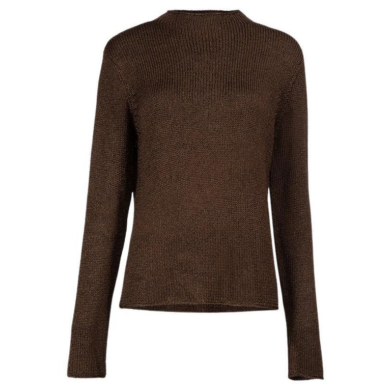 Pre-Loved Ports 1961 Women's Metallic Brown High Neck Jumper For Sale ...